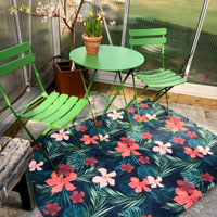 Utomhusmatta med exotiskt mönster | Wexthuset