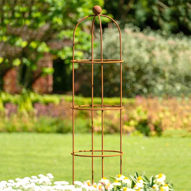 Spaljé Vintage Rost Round Obelisk i storek Large - Köp online! | Wexthuset